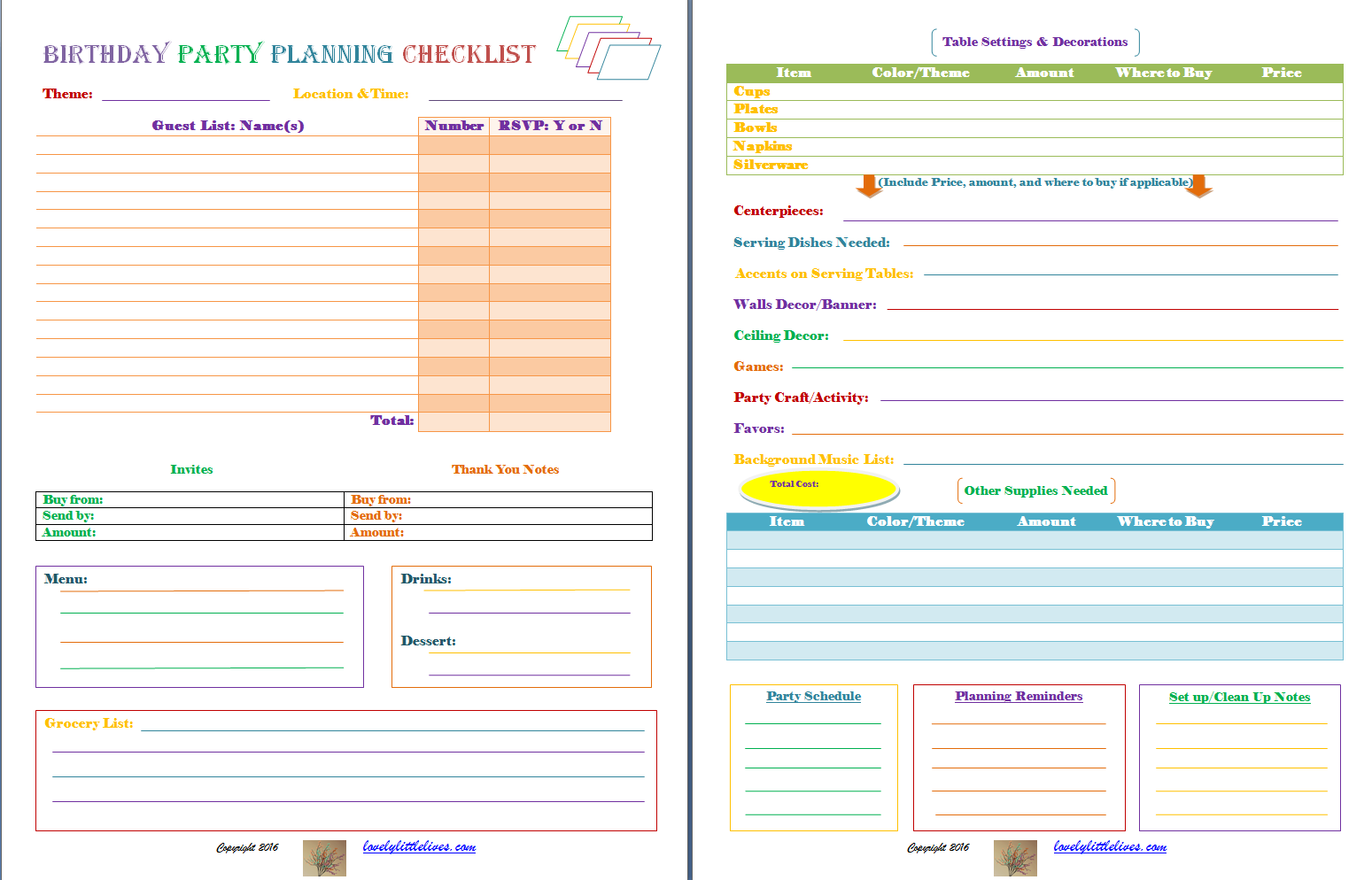 Free Printables - Lovely Little Lives