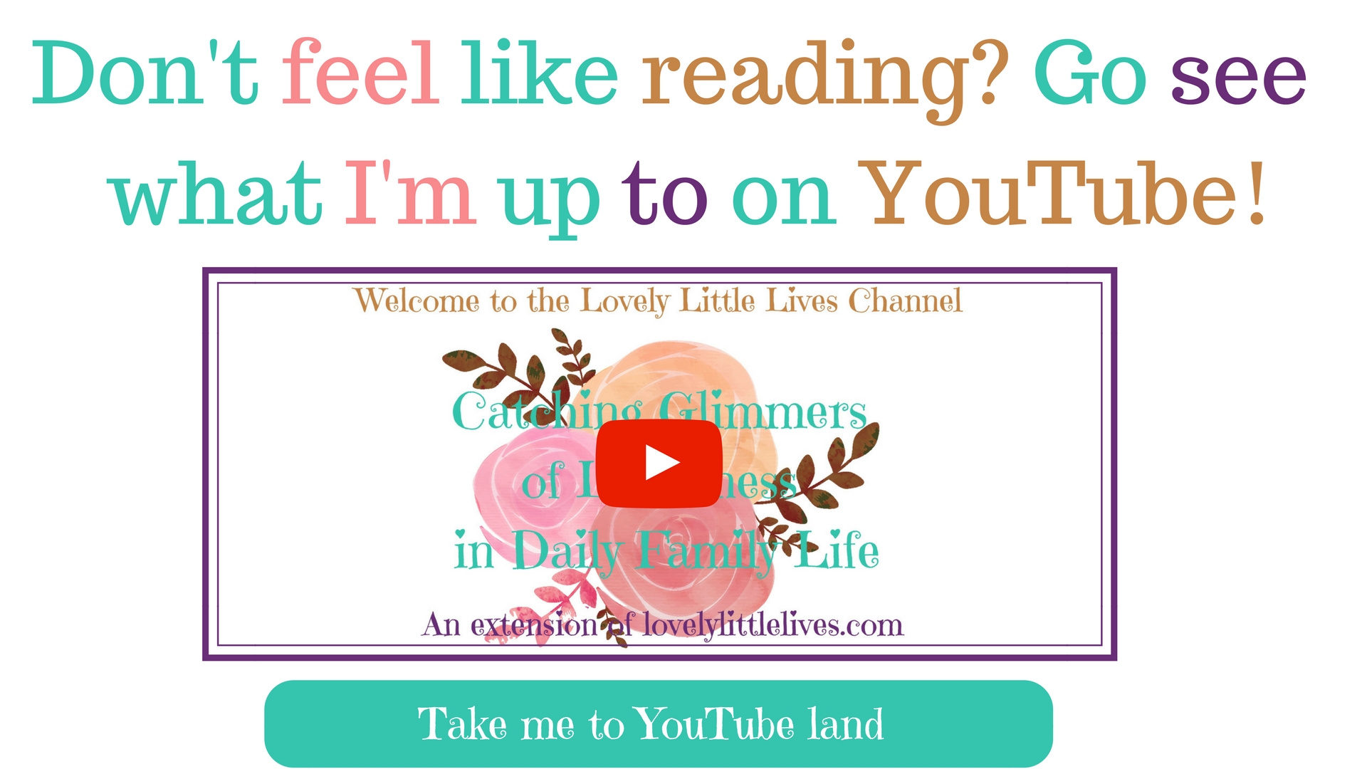 Lovely Little Lives Blog Home Page